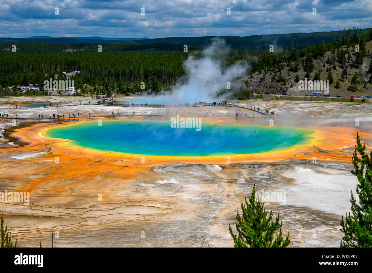 Grand Prismatic Spring Stock Photo - Alamy