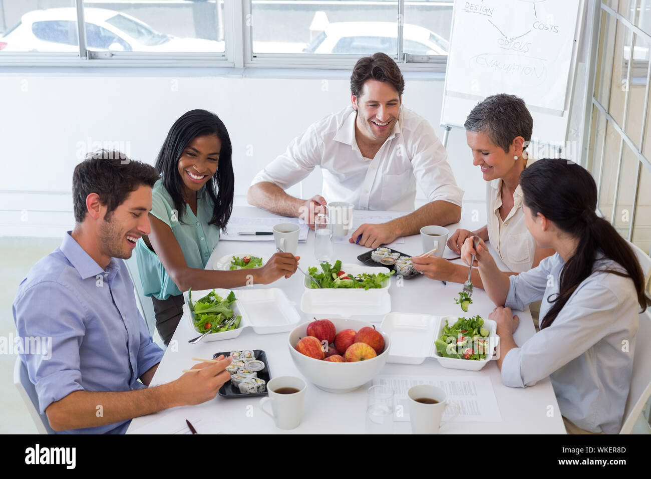 Portrait happy business partners enjoying hi-res stock photography and ...