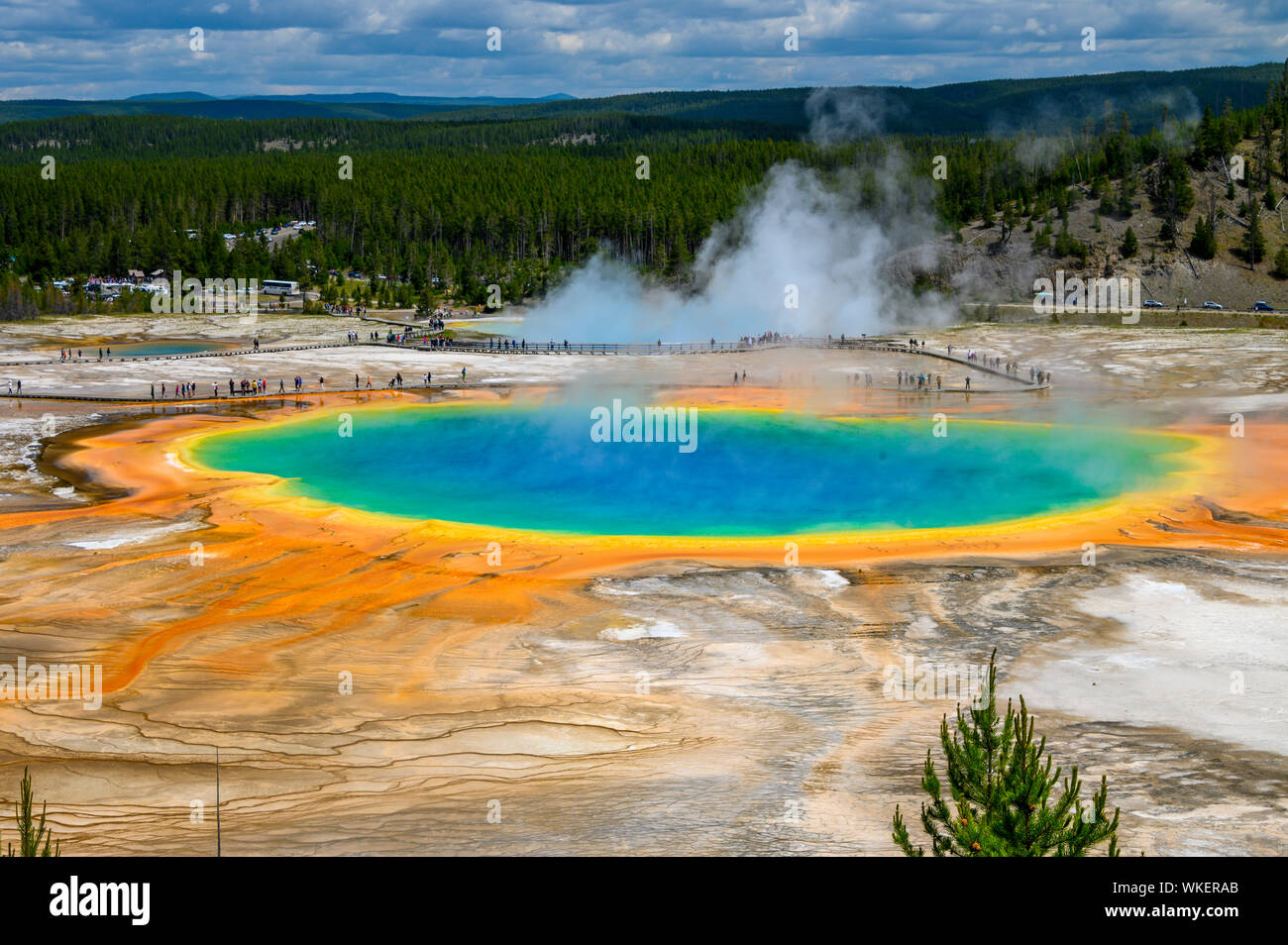 Grand Prismatic Spring Stock Photo - Alamy