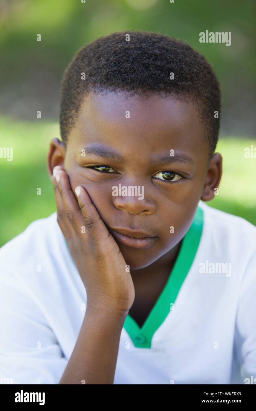 Boy pouting hi-res stock photography and images - Alamy