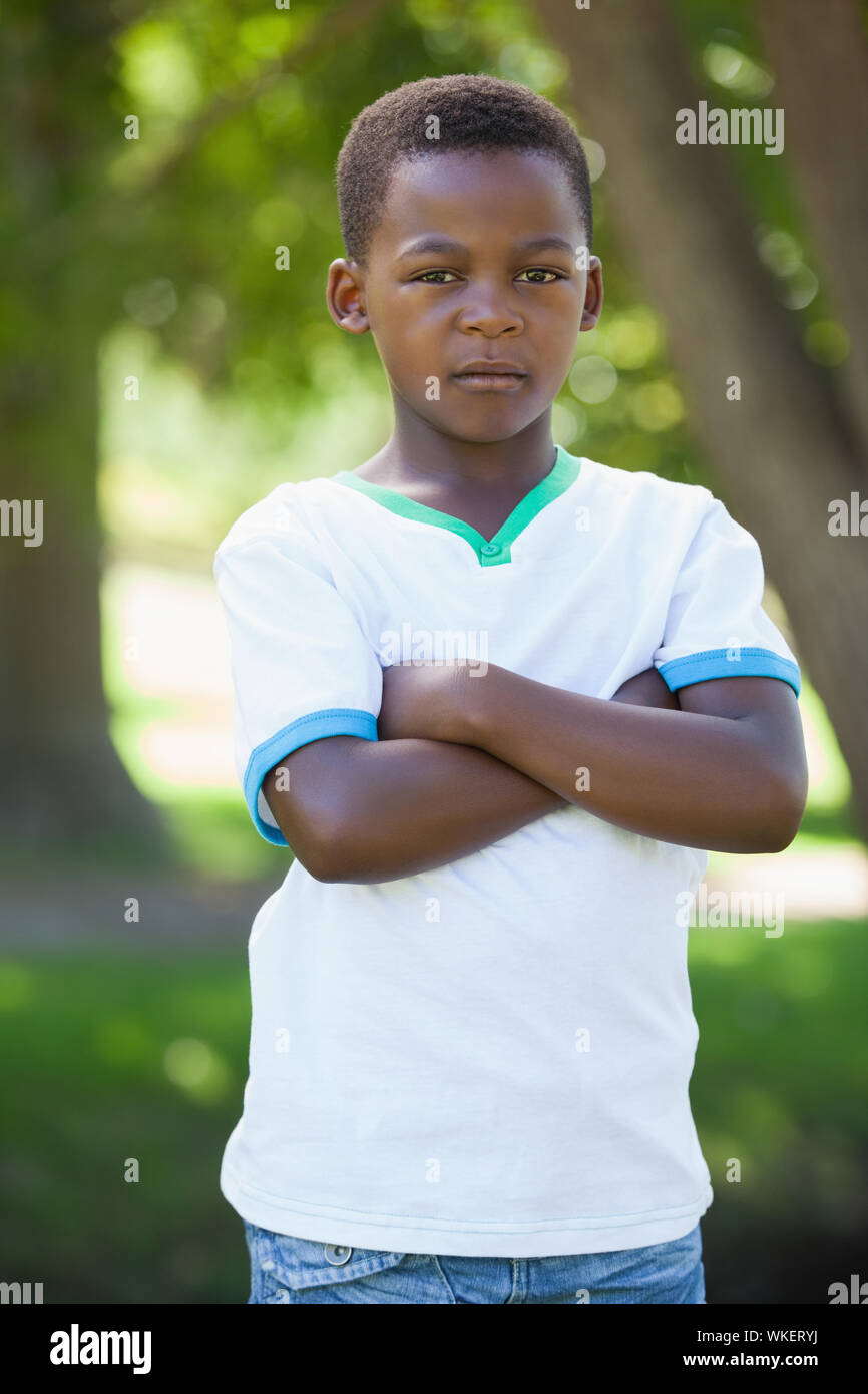 Pouting Kid Arms Crossed