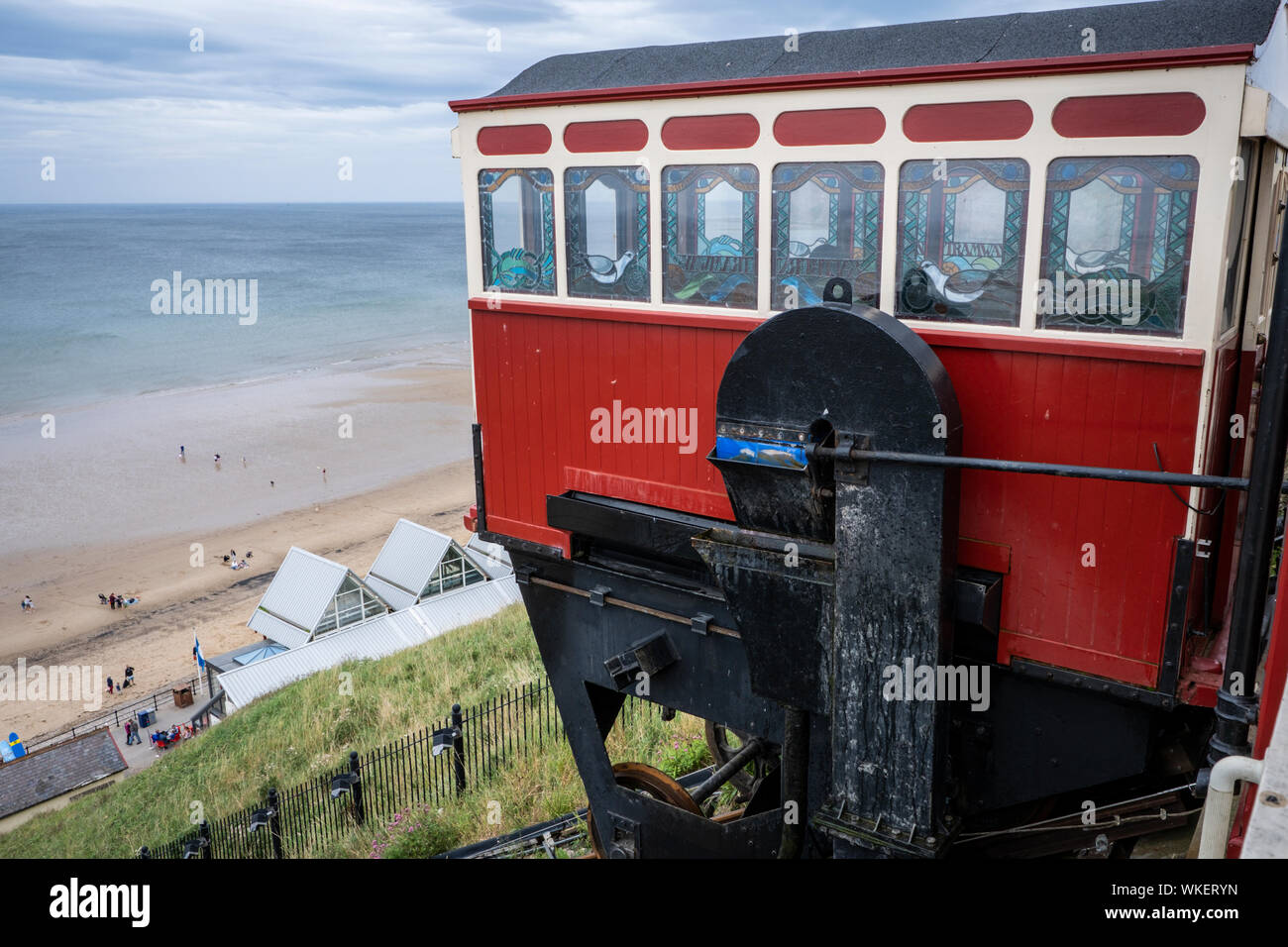 The Saltburn Cliff Lift at Saltburn-by-the-Sea, United Kingdom Stock ...