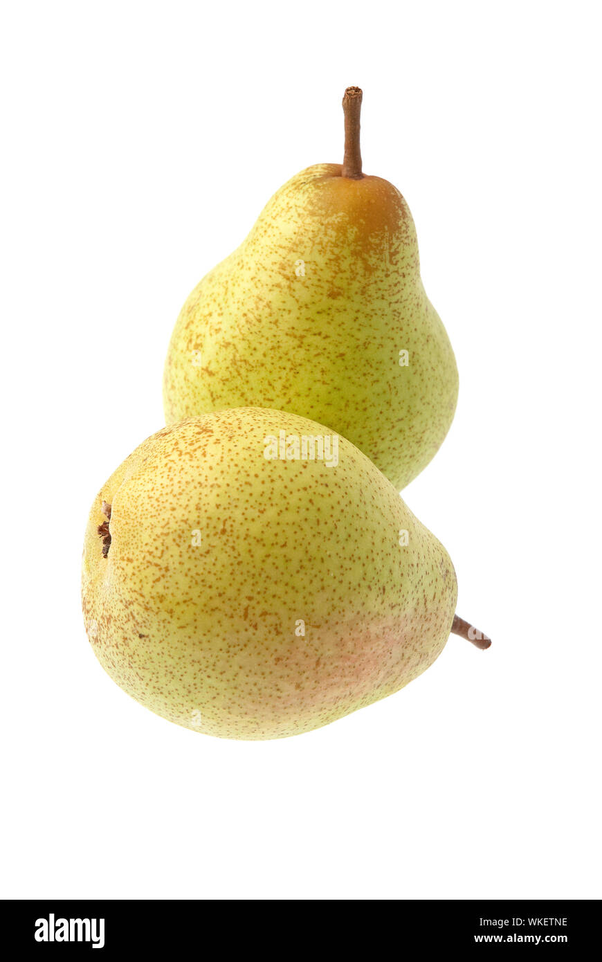 Two pears isolated on white background Stock Photo - Alamy