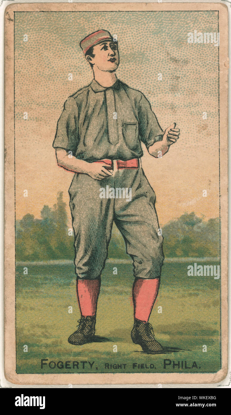 Jim Fogarty, Philadelphia Quakers, baseball card portrait Stock Photo ...