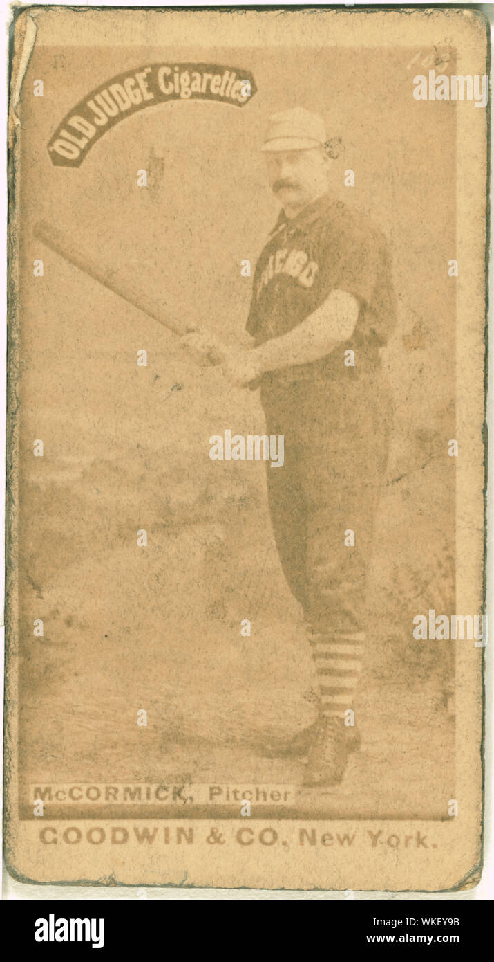Jim McCormick, Chicago White Stockings, baseball card portrait Stock ...
