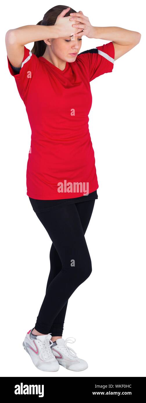 Disappointed football fan in red hi-res stock photography and images ...