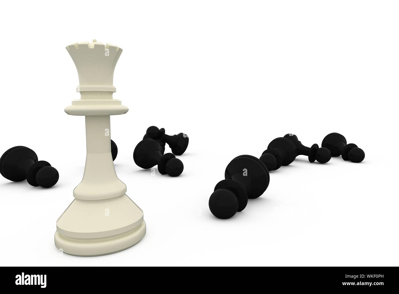 Fallen Queen Chess Piece High Resolution Stock Photography and Images ...