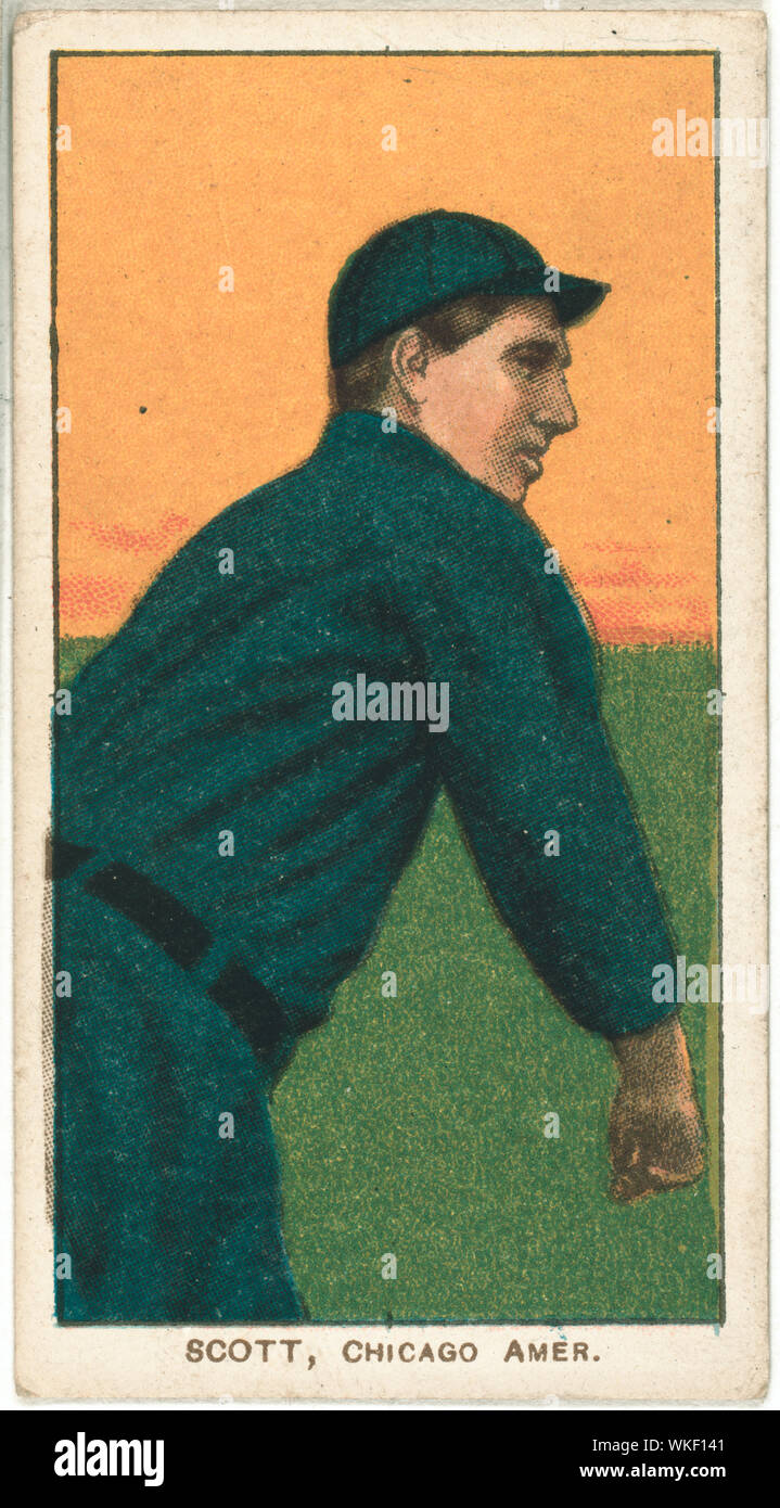 Jim Scott, Chicago White Sox, baseball card portrait Stock Photo - Alamy