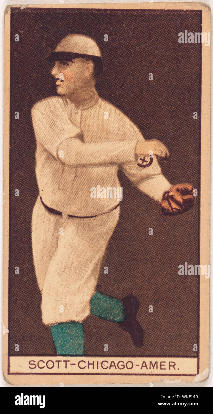Jim Scott, Chicago White Sox, baseball card portrait Stock Photo - Alamy