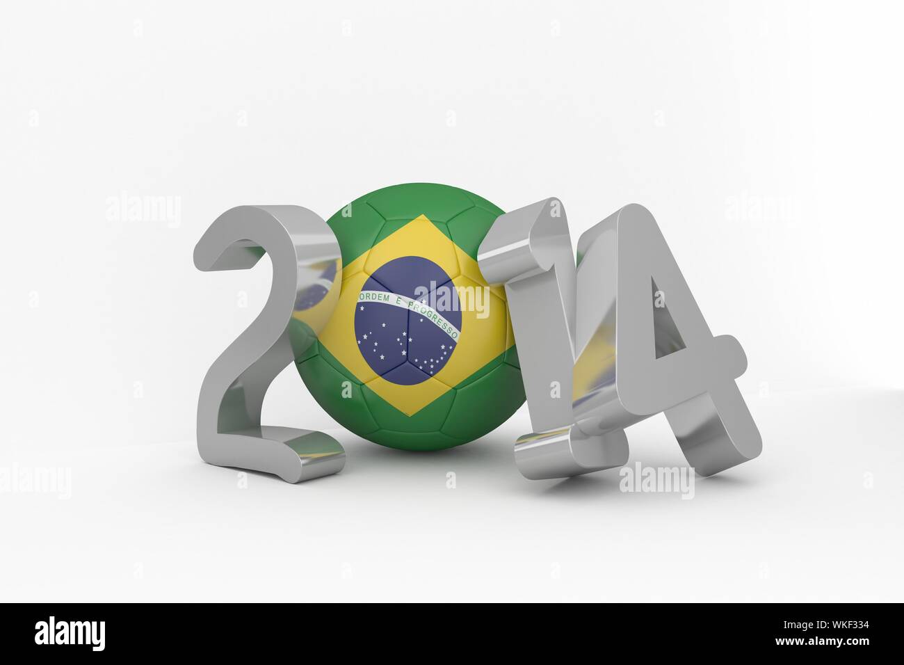 Brazil world cup 2014 on white background Stock Photo - Alamy