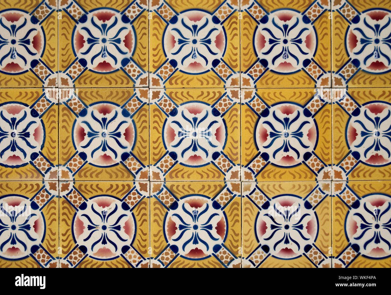 Traditional Portuguese azulejos - painted ceramic tilework Stock Photo ...