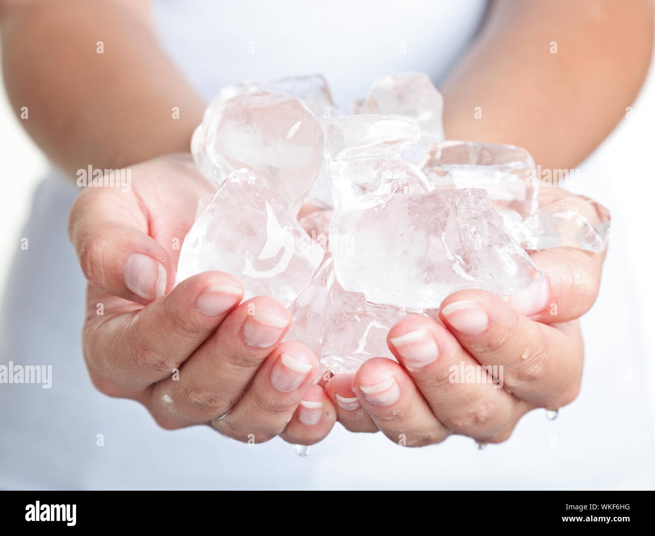 Ice cold hands. Woman hands holding ice cubes - closeup Stock Photo - Alamy Ice cold hands. Woman hands holding ice cubes - closeup Stock Photo - Alamy