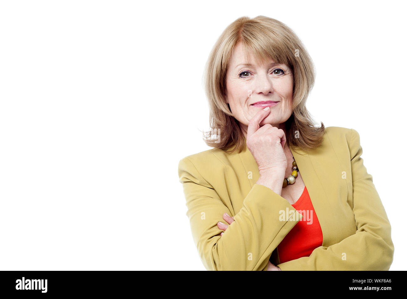 Beautiful woman thinking new idea hi-res stock photography and images ...