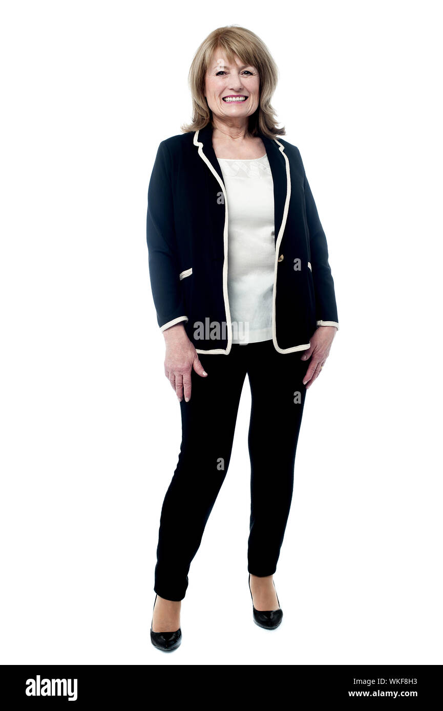 Good looking cheerful senior Cut Out Stock Images & Pictures - Alamy