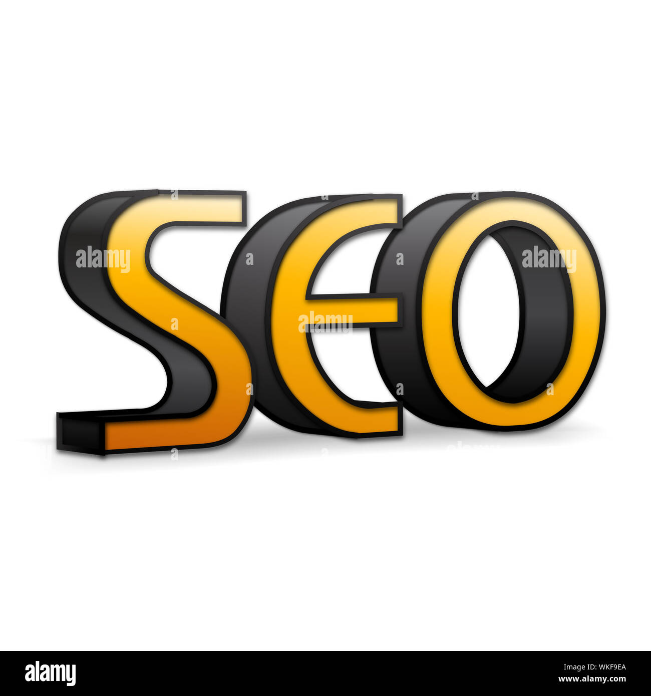 illustration of seo text on white background Stock Photo - Alamy