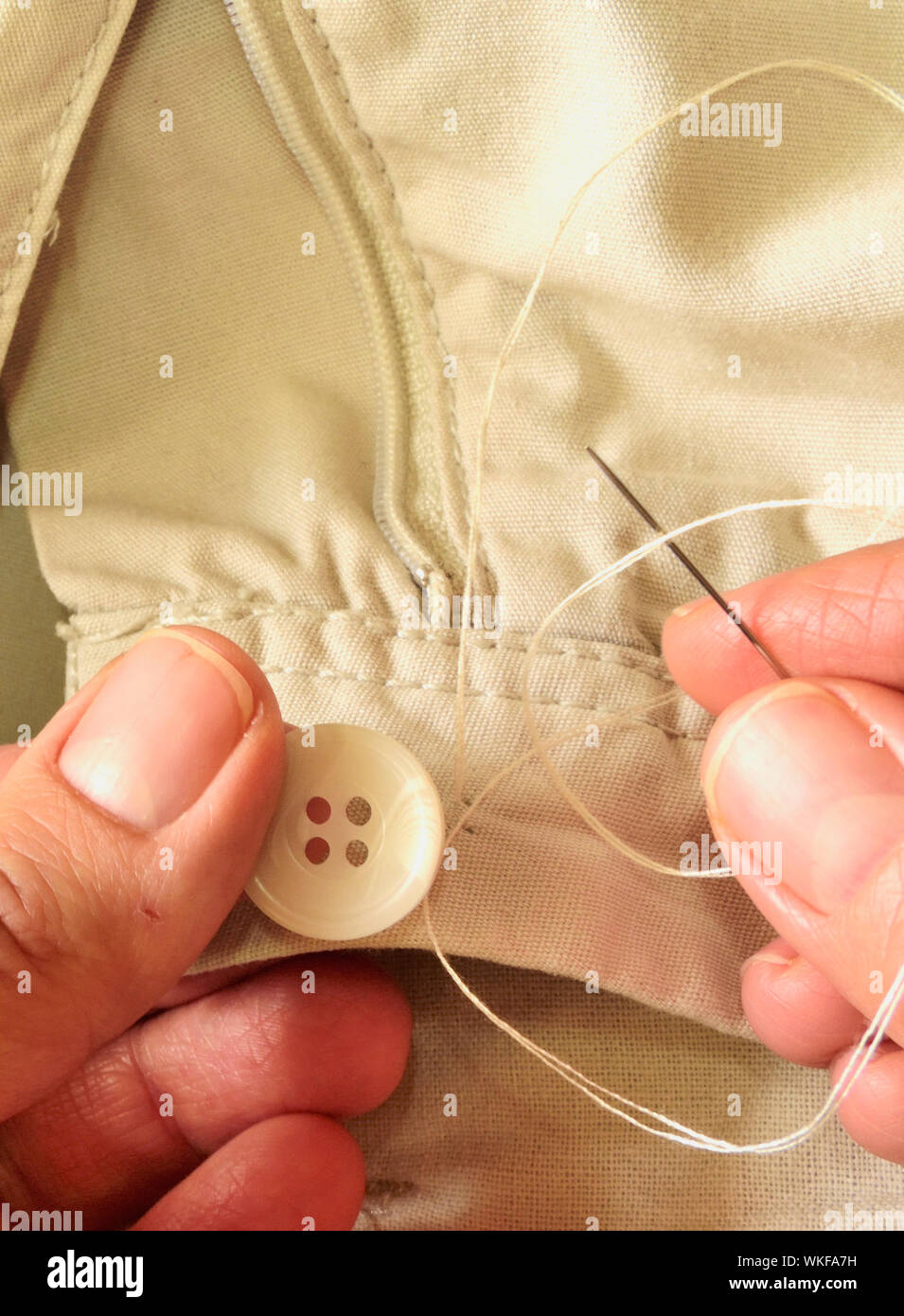 Hand stitching hi-res stock photography and images - Alamy