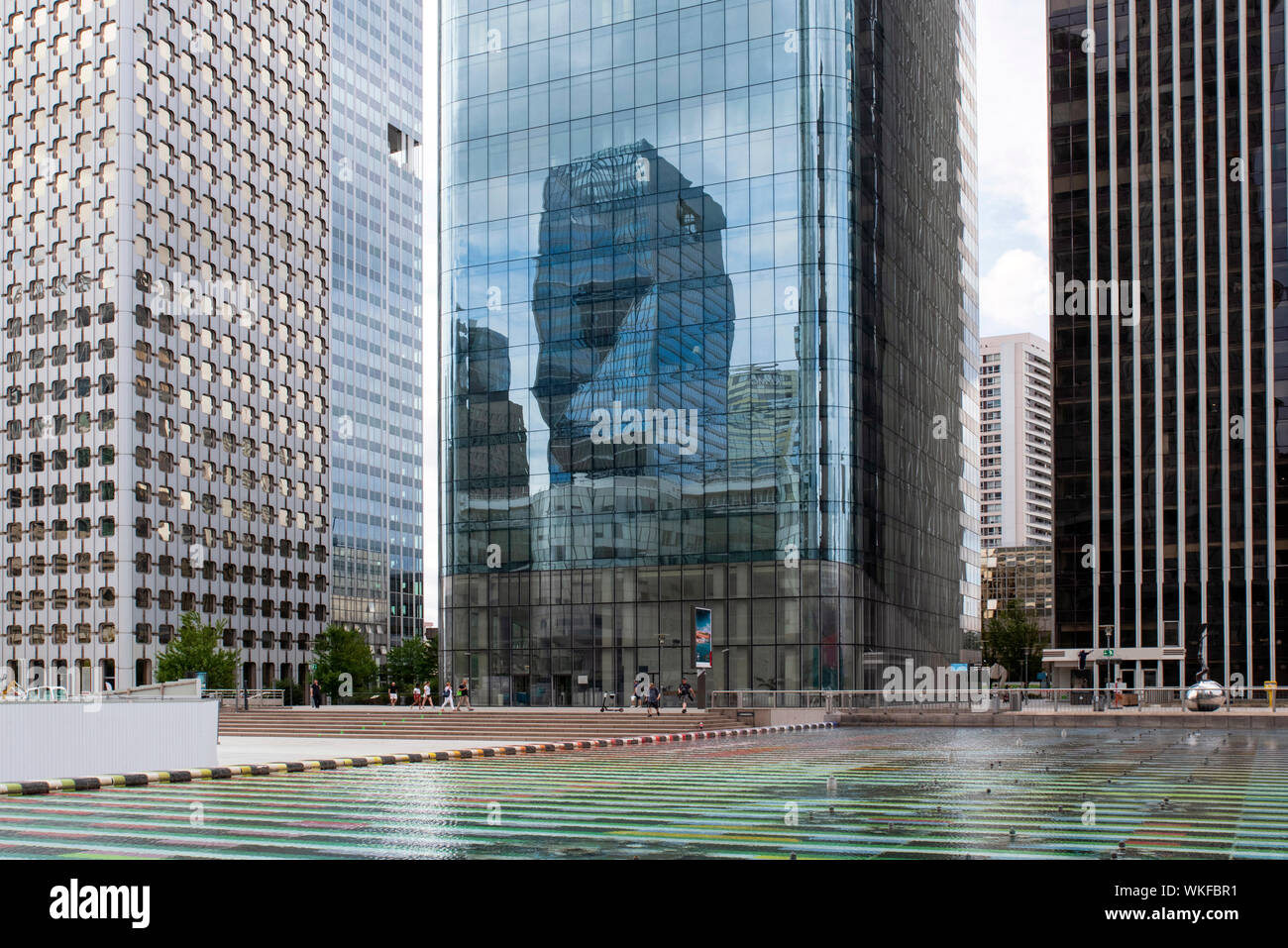 Modern glass building in Paris, France Stock Photo - Alamy