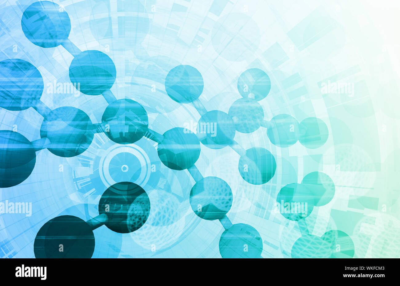 Medical Research with Molecule as a Concept Stock Photo - Alamy
