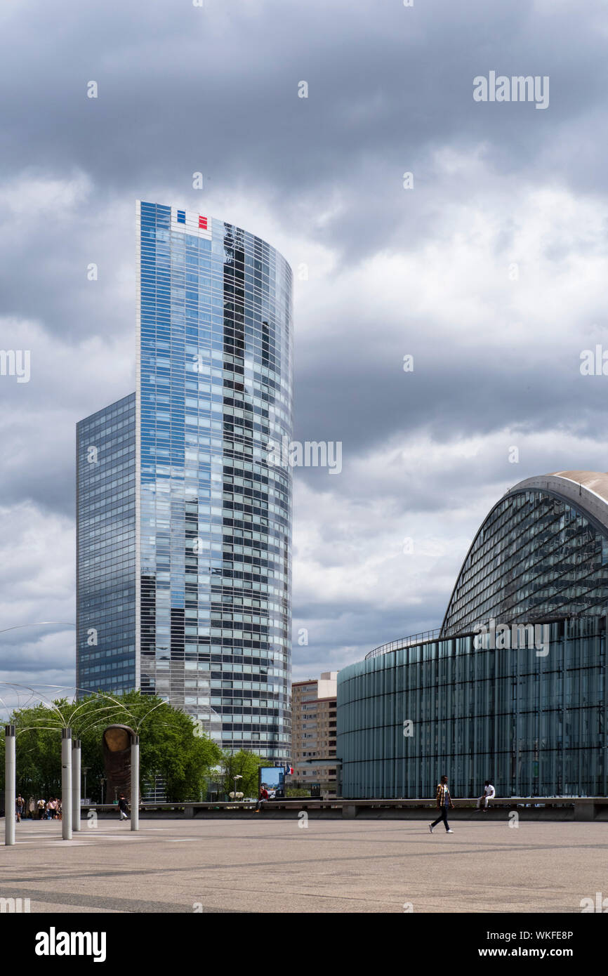 Modern glass building in Paris, France Stock Photo - Alamy