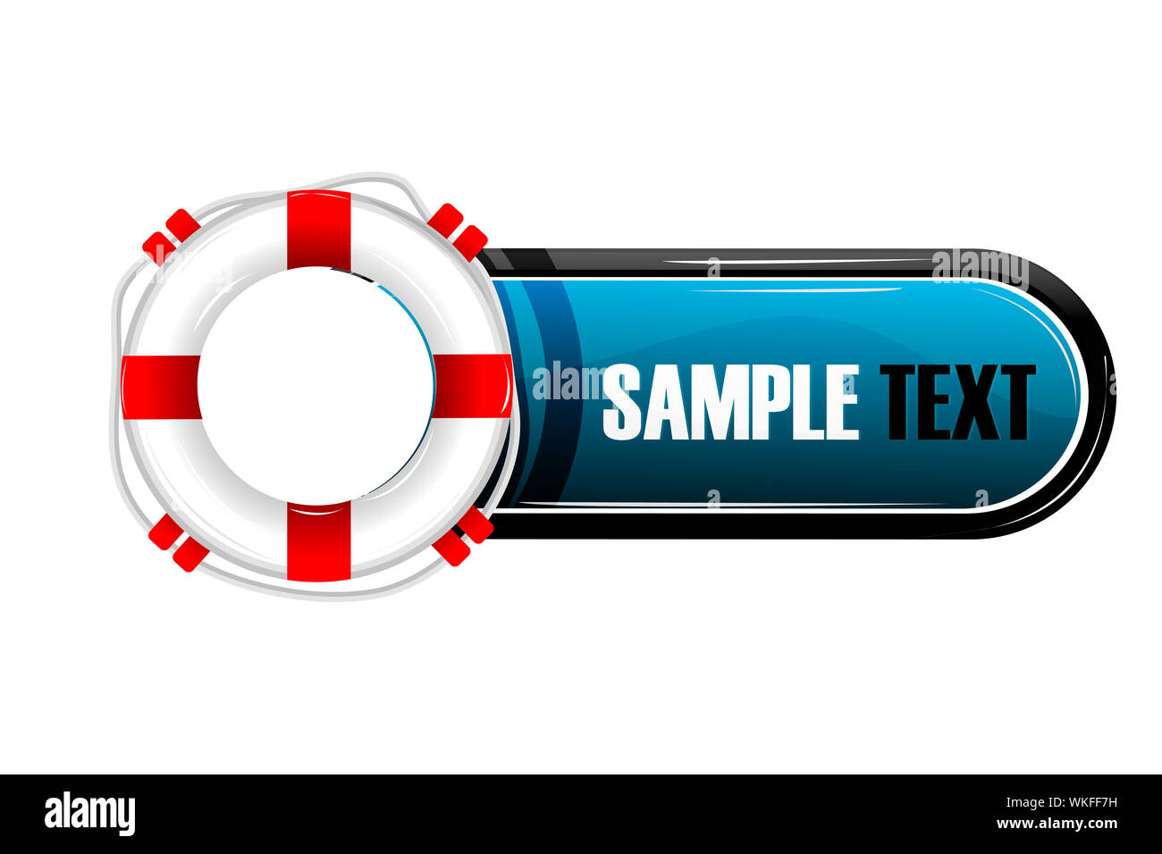 illustration of sos sample card on white background Stock Photo - Alamy