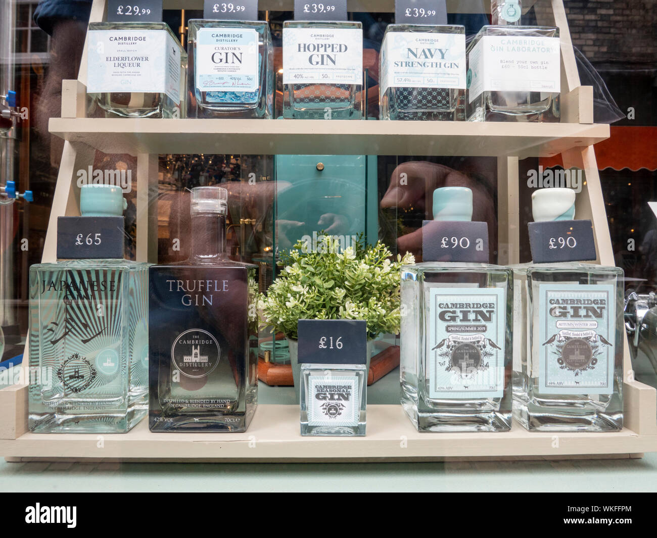 The Cambridge Gin Laboratory shop in Green Street Cambridge UK Stock ...