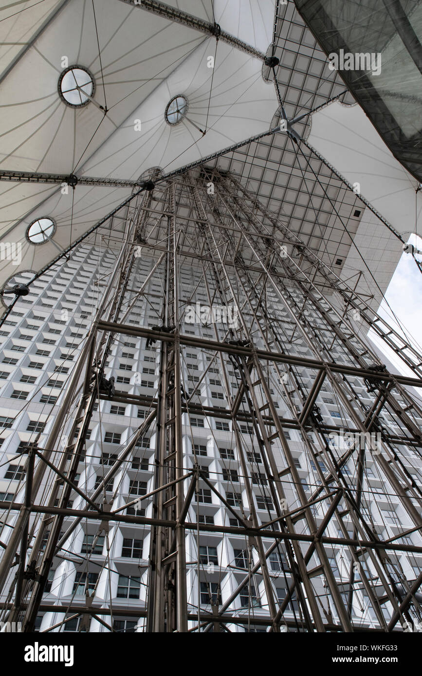 Detail of a modern glass building in Paris, France Stock Photo - Alamy