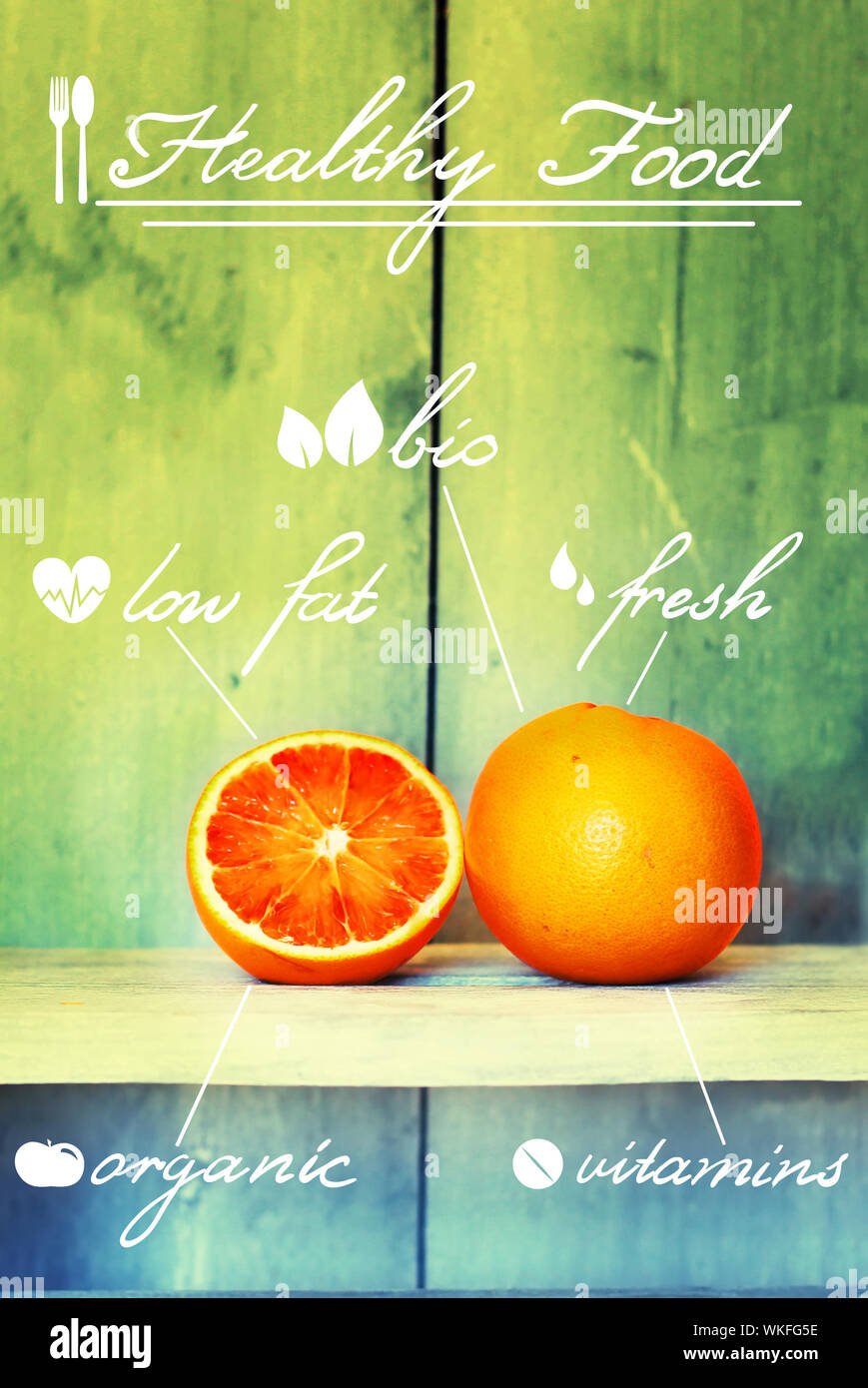 This is a diet photo info graphics with hand written text Stock Photo ...
