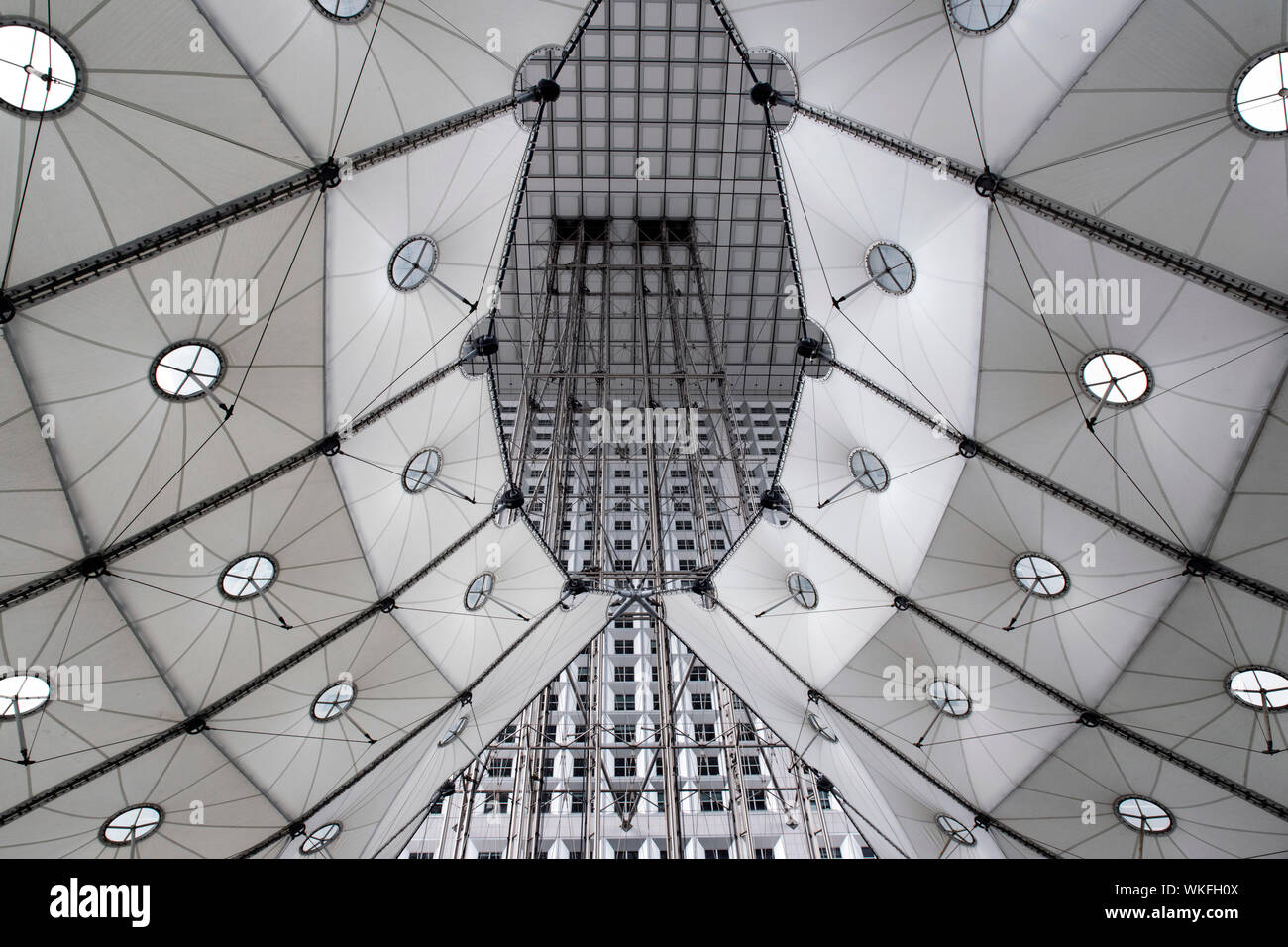 Detail of a modern glass building in Paris, France Stock Photo - Alamy