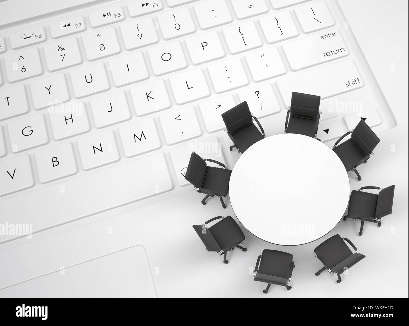 Empty conference table from above hi-res stock photography and images ...
