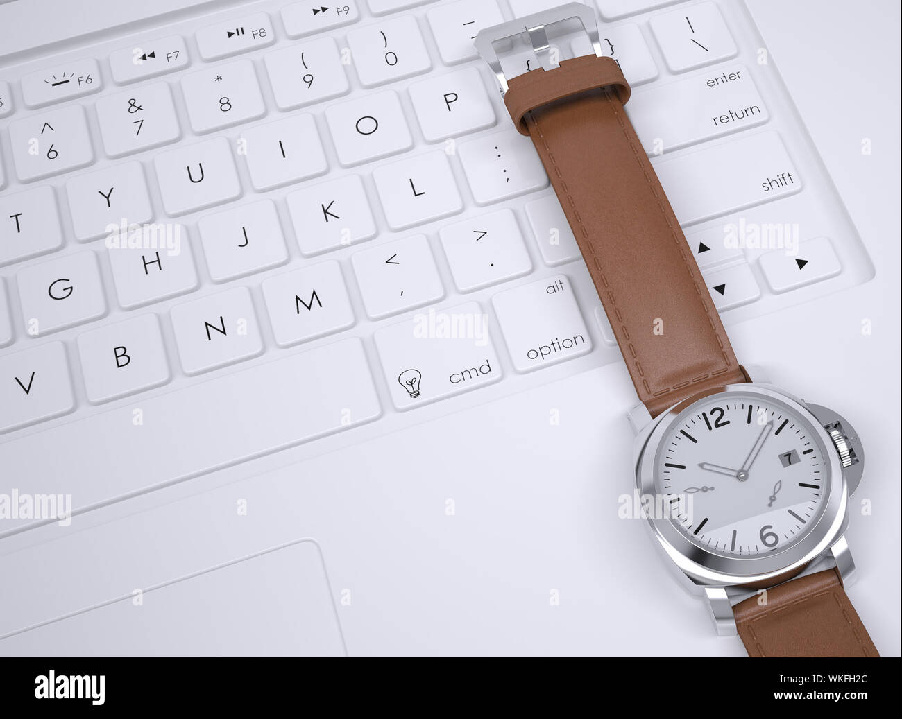 Wrist watch on keyboard hi-res stock photography and images - Alamy
