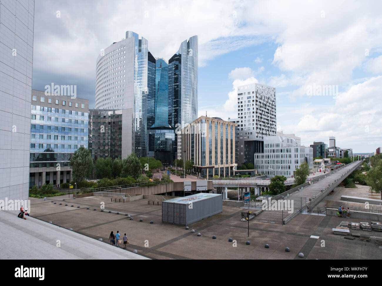 Modern glass building in Paris, France Stock Photo - Alamy