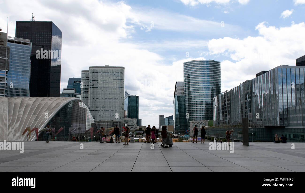 Modern glass building in Paris, France Stock Photo - Alamy