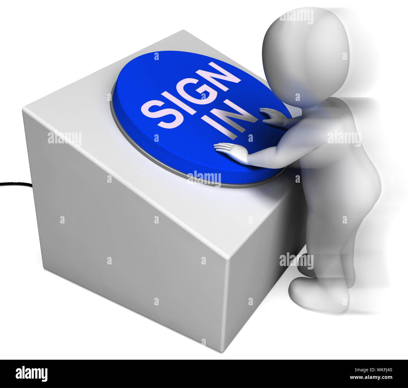 Sign In Pressed Meaning Account Entry And Password Stock Photo - Alamy