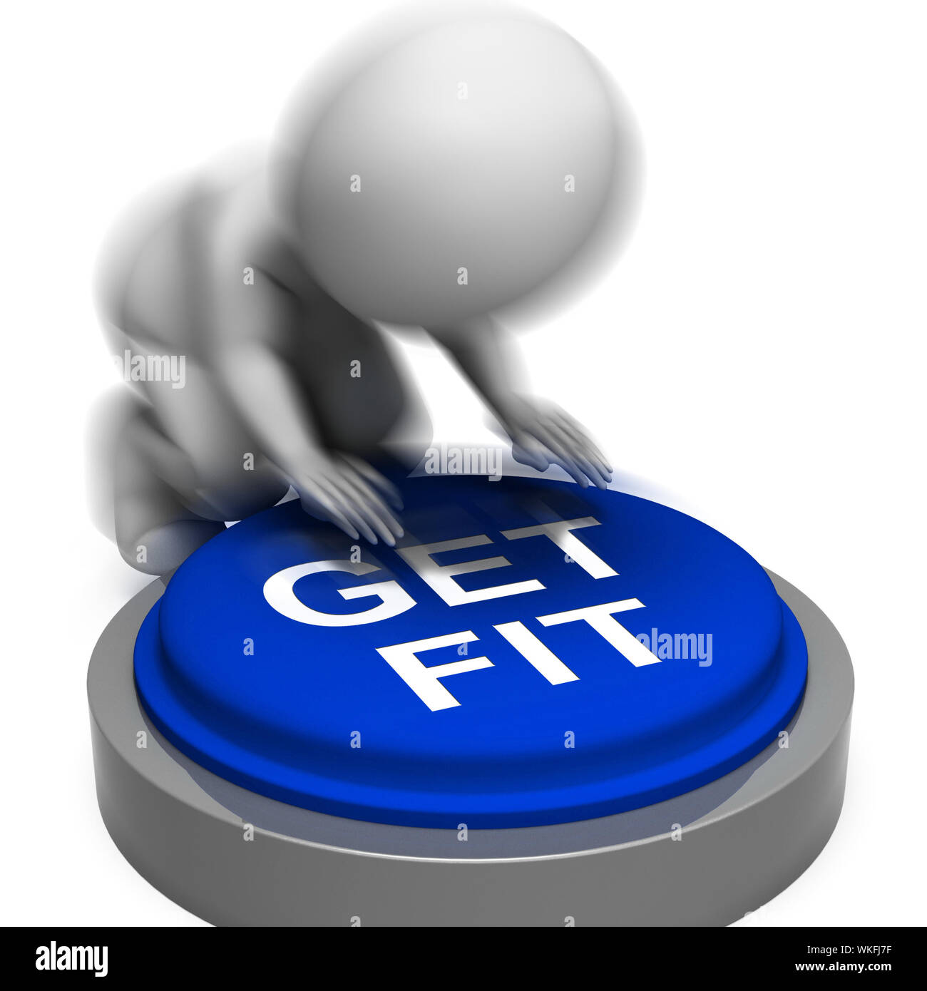 Get Fit Pressed Meaning Training And Workout Stock Photo - Alamy