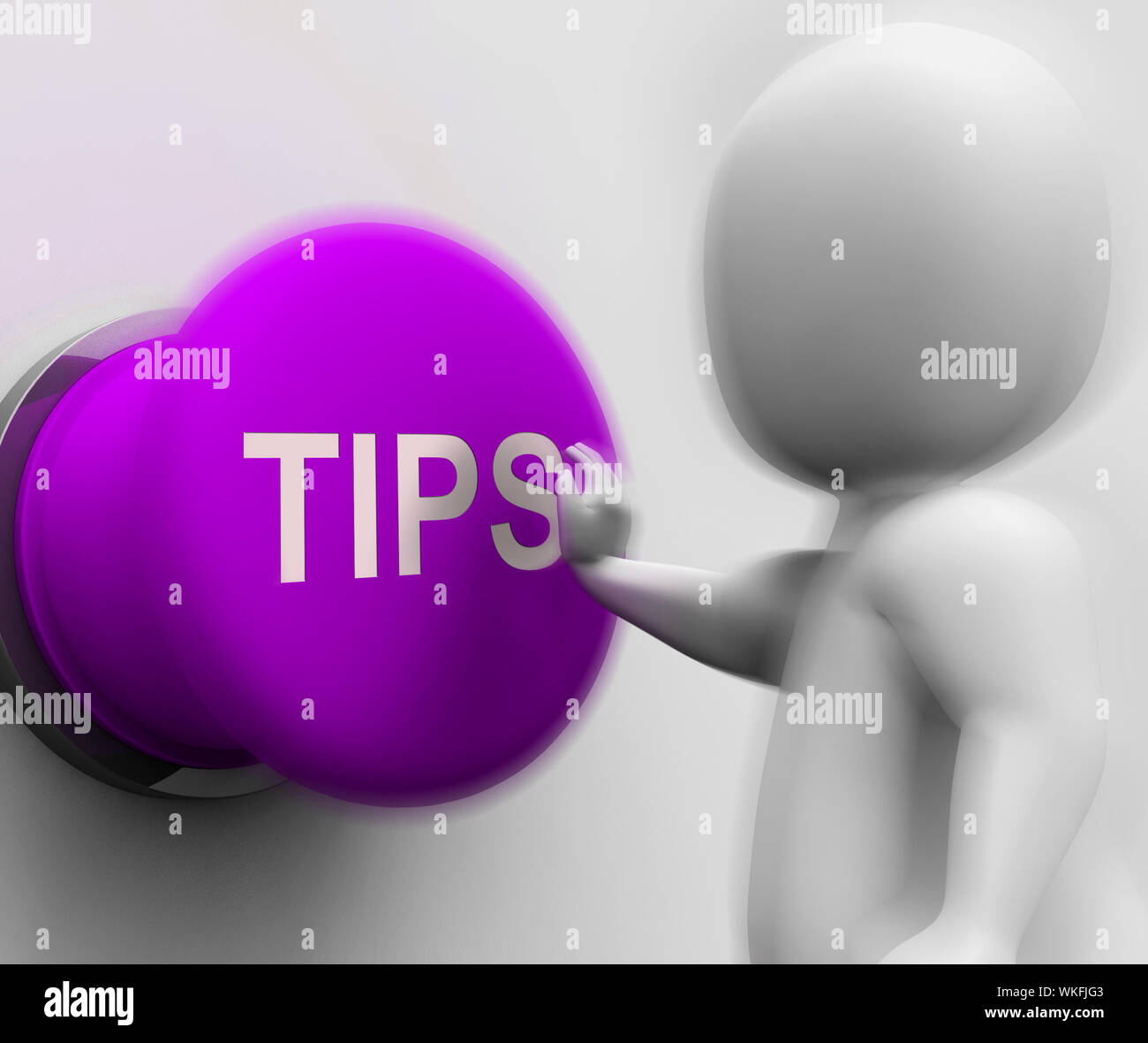 Tips Pressed Showing Hints Guidance And Advice Stock Photo - Alamy
