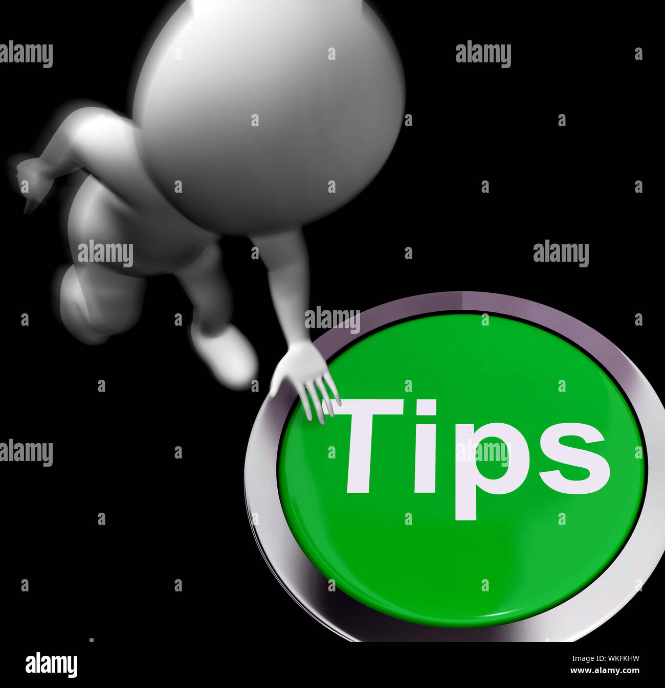 Tips Pressed Showing Hints Suggestions And Help Stock Photo - Alamy