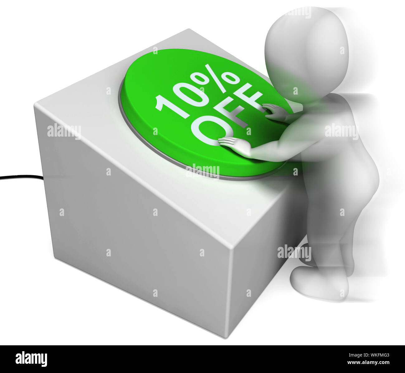 Ten Percent Off Pressed Showing 10 Lower Price Stock Photo - Alamy