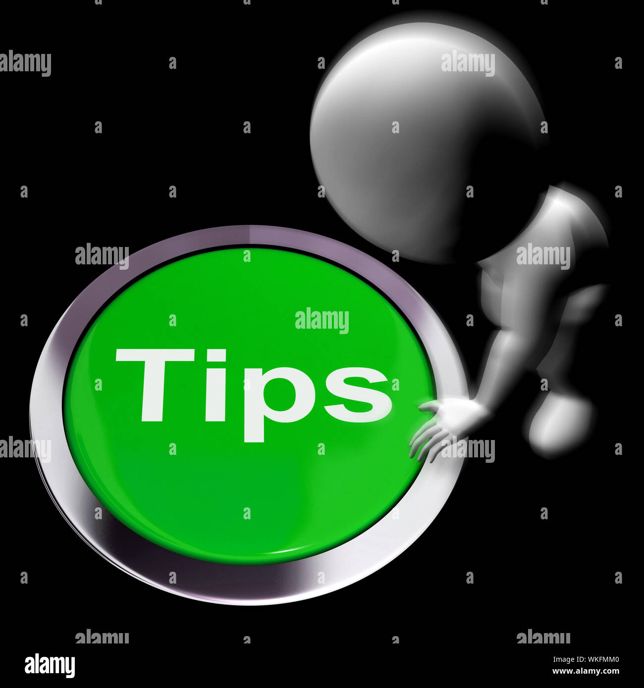Tips Pressed Meaning Suggestions Pointers And Guidance Stock Photo - Alamy