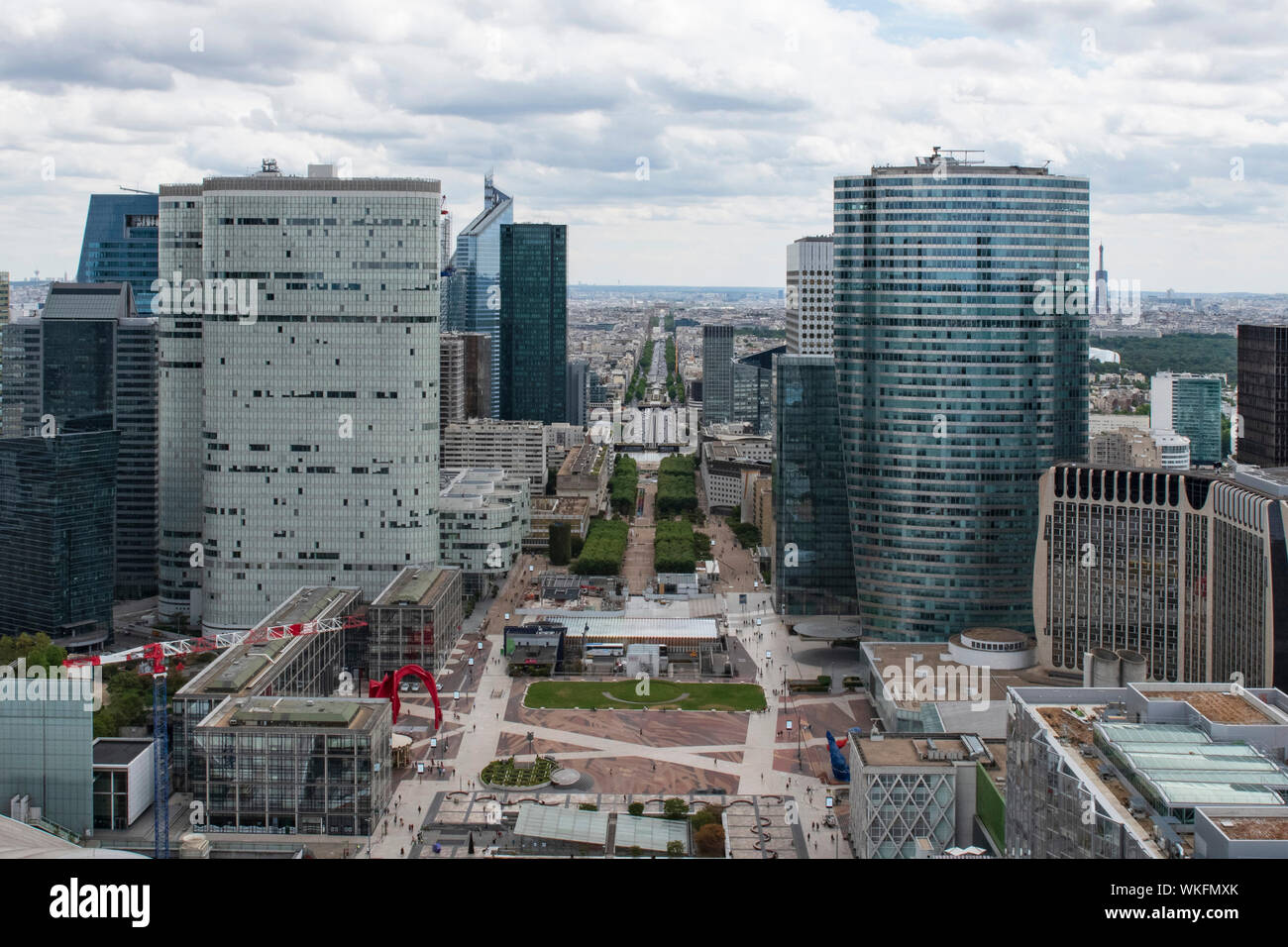 Modern glass building in Paris, France Stock Photo - Alamy
