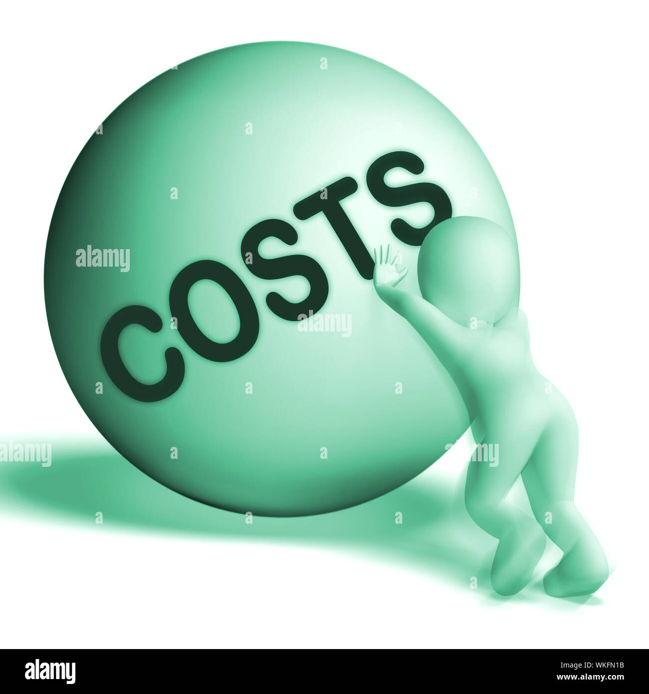 Costs Character Meaning Expenses Price And Outlay Stock Photo - Alamy