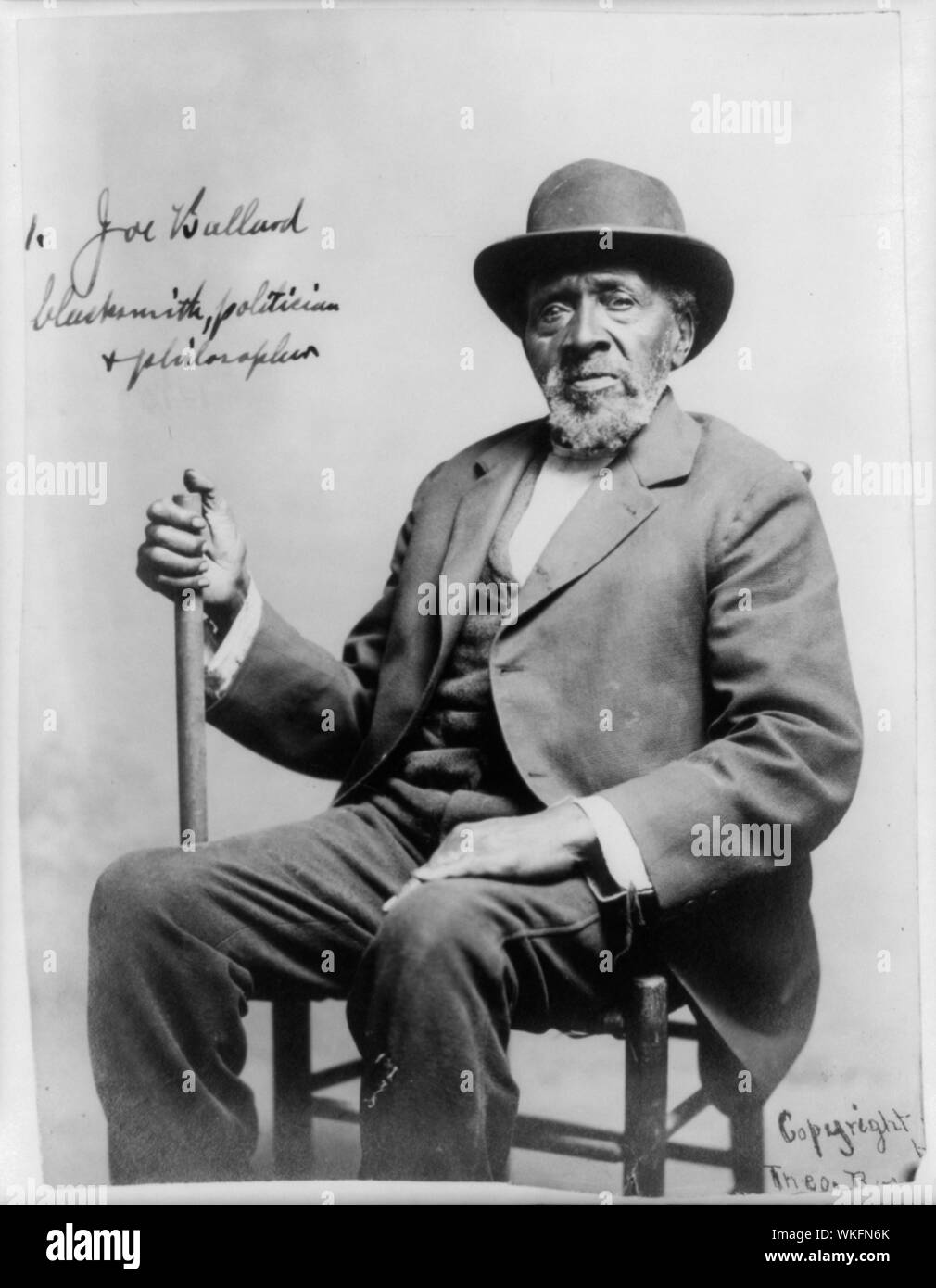 Joe Ballard, three-quarters length, seated, facing slightly left ...