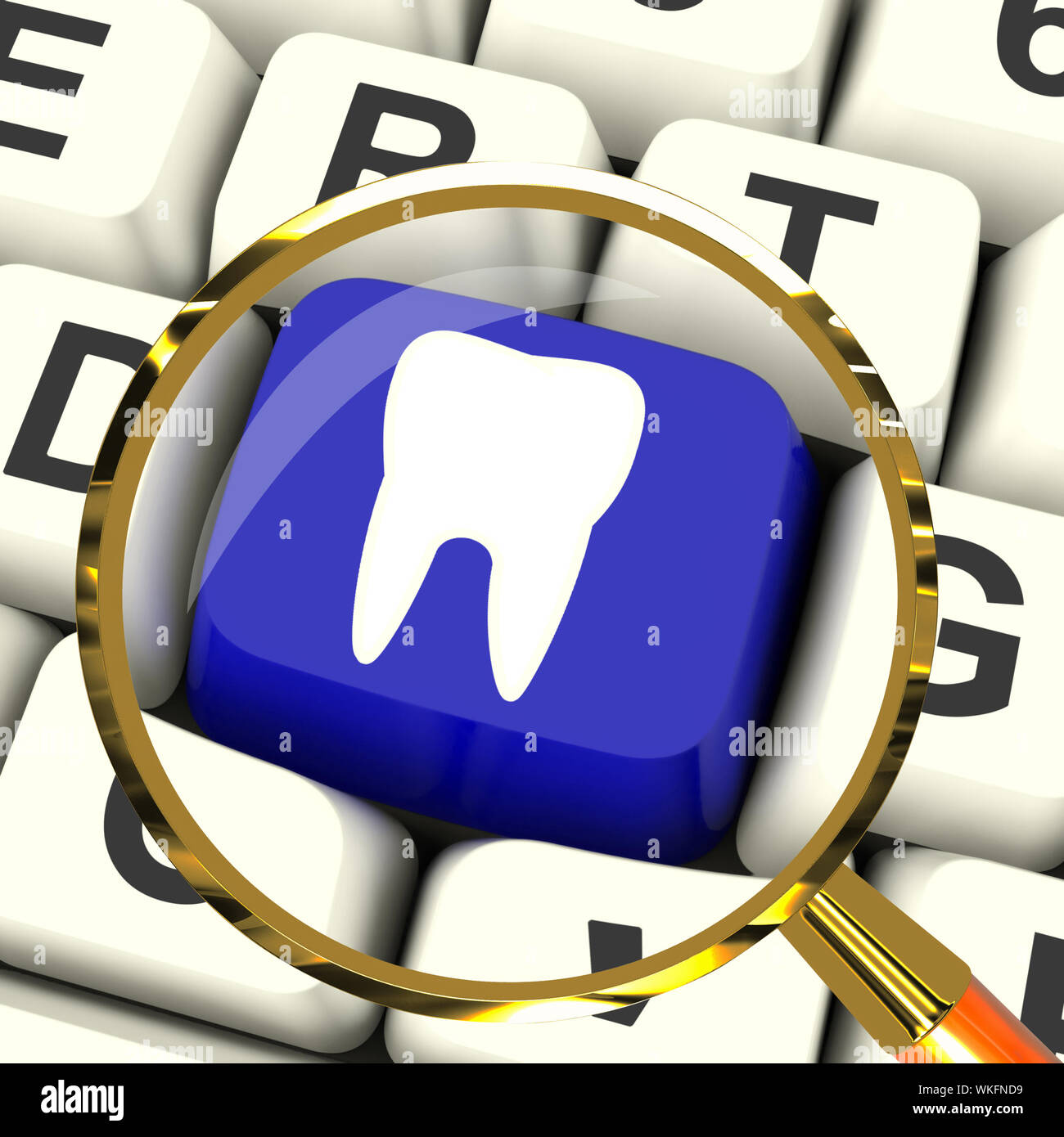 Tooth Key Meaning Dental Appointment Or Teeth Stock Photo - Alamy
