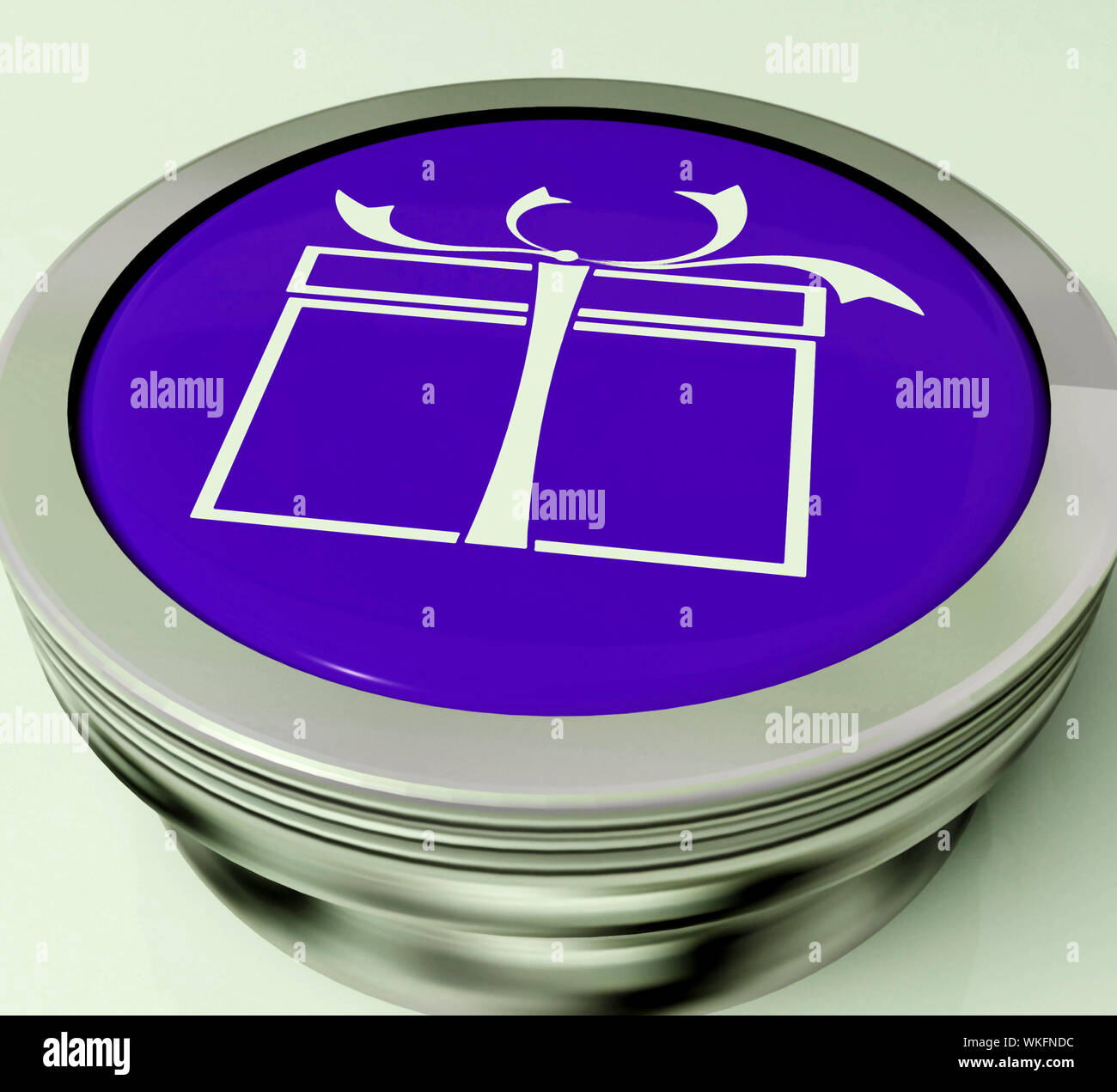 Xmas Present Switch Meaning Happy Christmas Stock Photo - Alamy