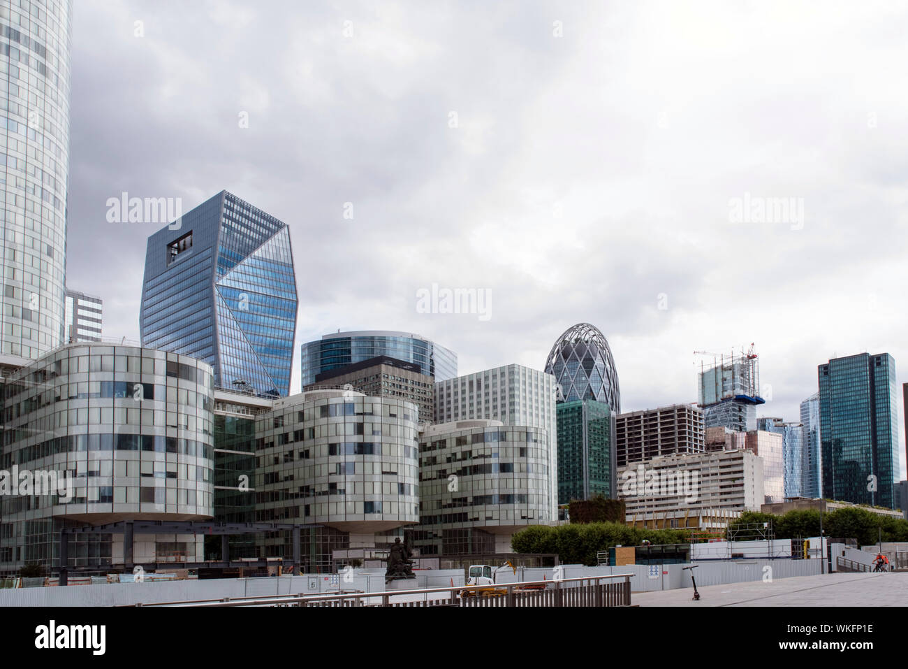 Modern glass building in Paris, France Stock Photo - Alamy
