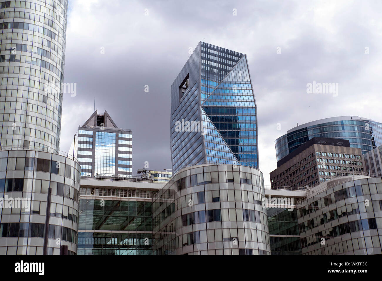 Modern glass building in Paris, France Stock Photo - Alamy
