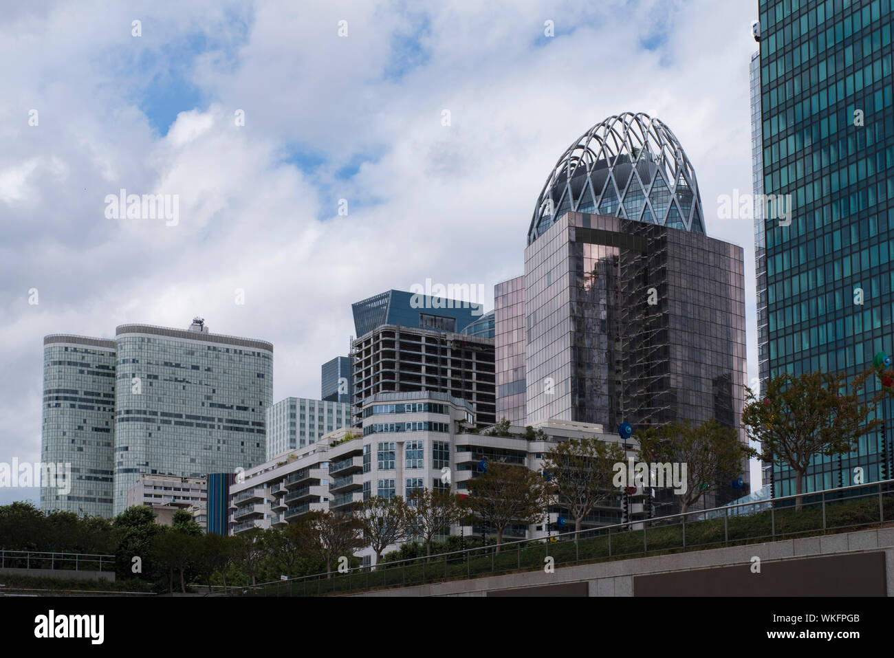 Modern glass building in Paris, France Stock Photo - Alamy