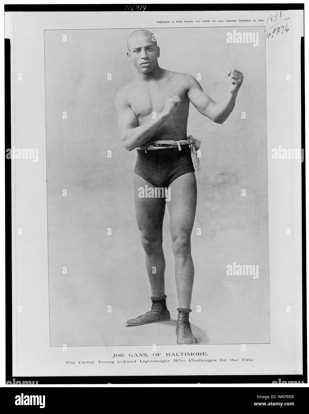 Joe Gans, of Baltimore, the clever young colored lightweight who ...