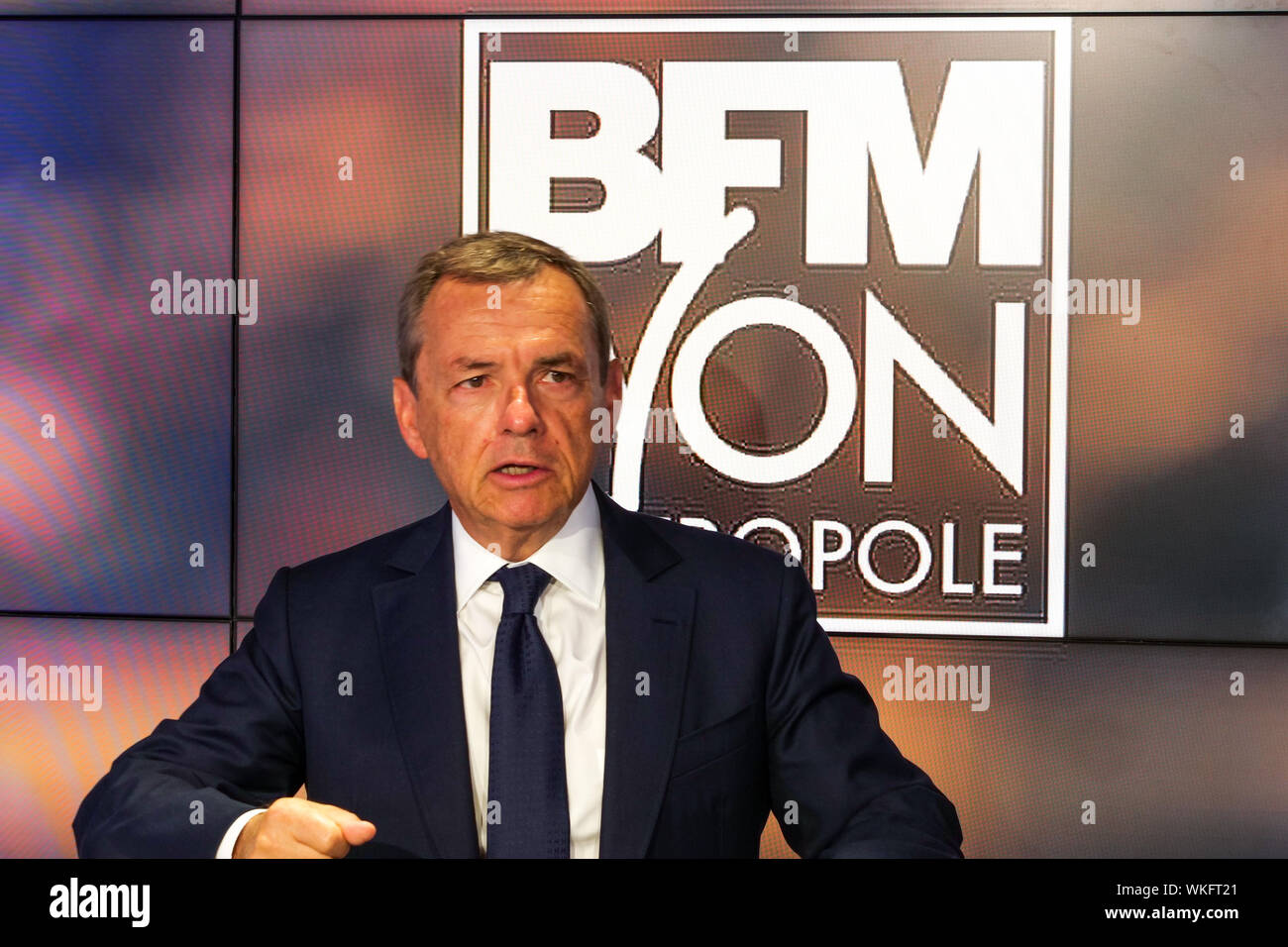 Alain Weill takes part in the Launching of the continuous news channel ...