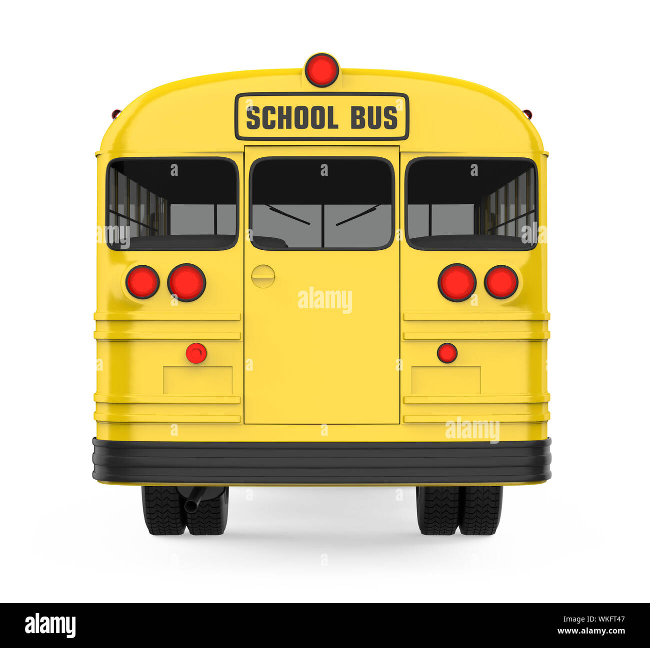 Vintage School Bus Isolated Stock Photo - Alamy