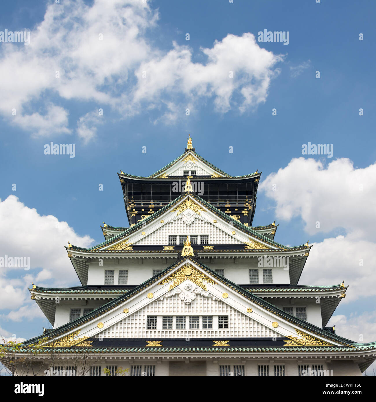 Osaka castle, one of the famous castle in Japan, Asia Stock Photo - Alamy